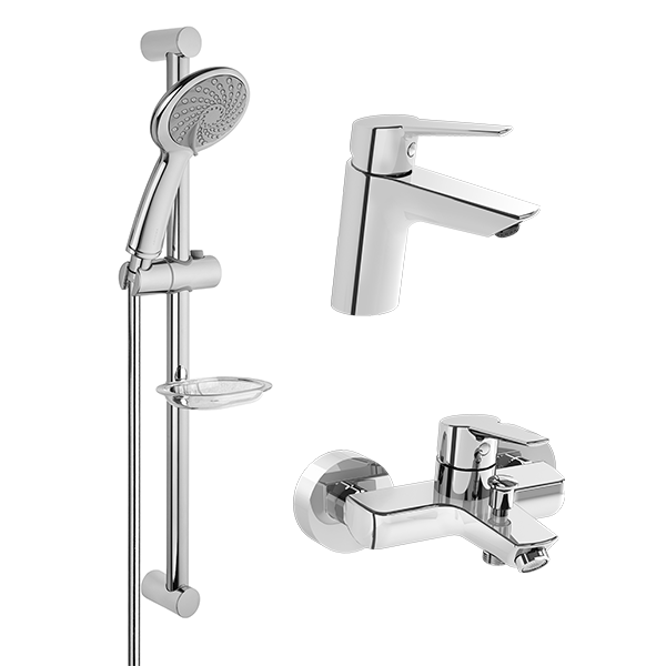 Комплект смесителей 3 в 1 Vitra Solid S A49227EXP купить по цене 22 790 руб. с доставкой по ...